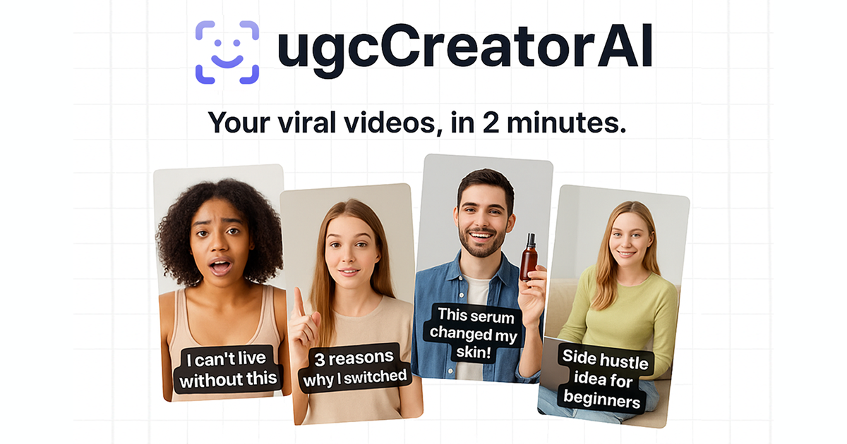 Create Viral UGC Videos Instantly with AI | UGC Creator AI
